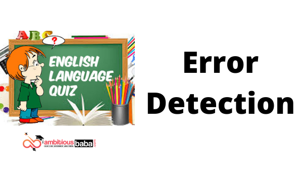 Error Detection Quiz 15 for Banks and SSC exam
