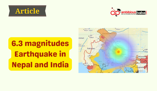 6.3 magnitudes Earthquake in Nepal and India