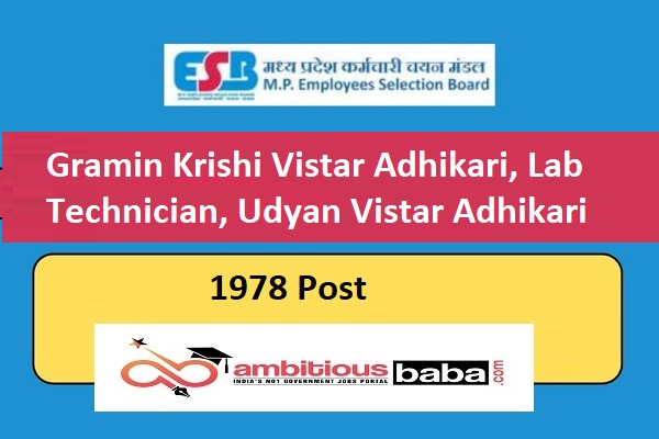 MPESB Recruitment 2023