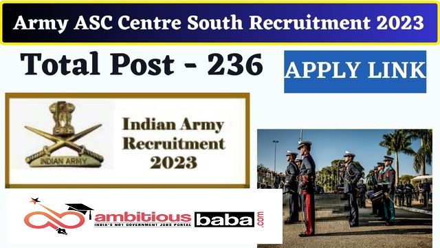 Army ASC Centre (South) Recruitment 2023