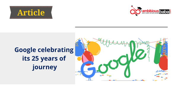 Google celebrating its 25 years of journey