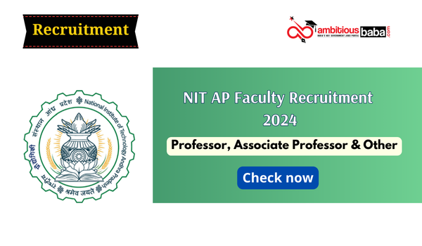 NIT AP Faculty Recruitment 2024