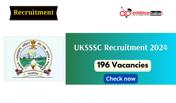UKSSSC Recruitment 2024 for Draftsman & Other