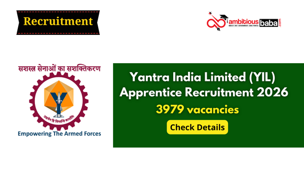 Yantra India Limited (YIL) Apprentice Recruitment 2026