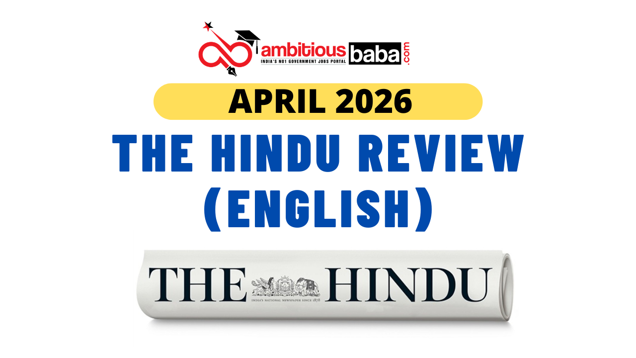 The Hindu Review Monthly Current Affairs PDF : April 2026 Bilingual